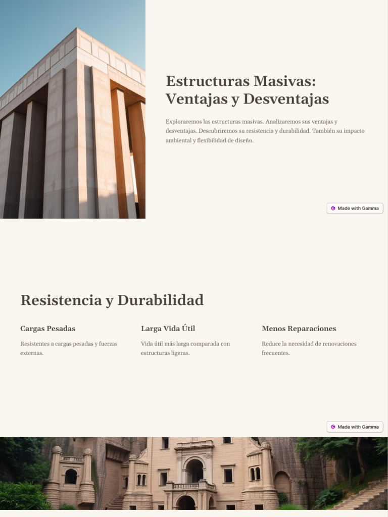 Estructuras Masivas Ventajas y Desventajas | PDF | Aislamiento térmico