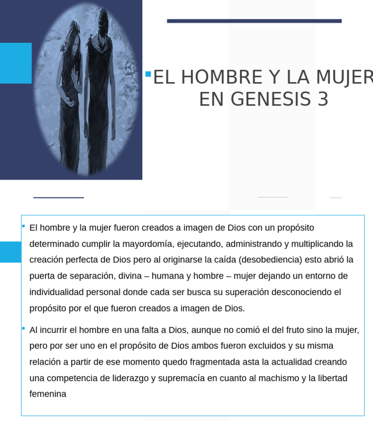 El Hombre y La Mujer en Genesis 1 | PDF