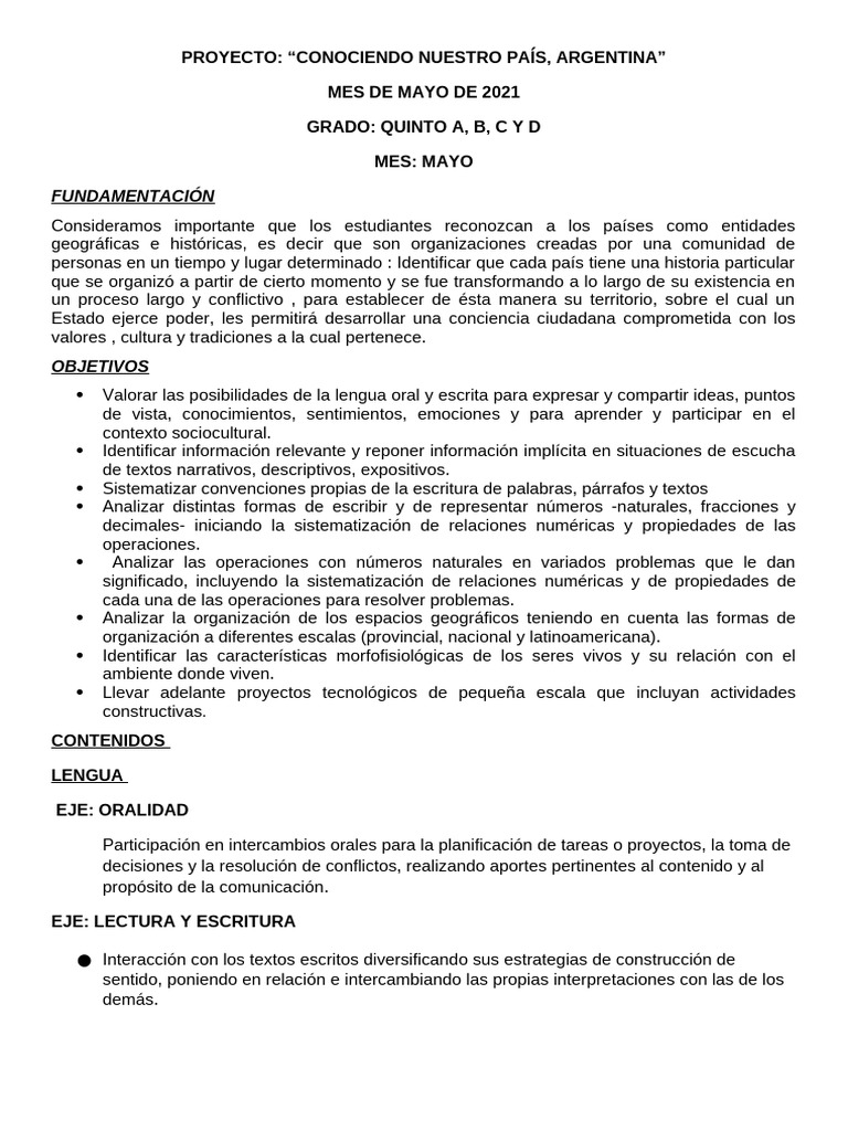 Proyecto Mapas | PDF | Escritura | Planificación