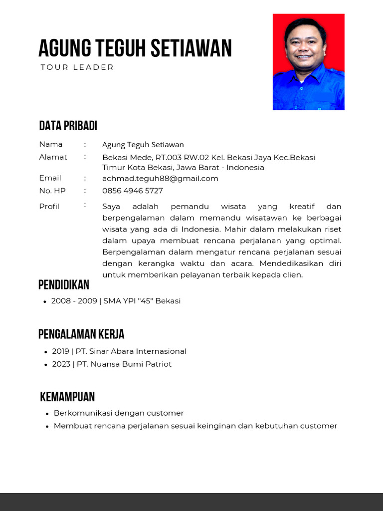CV Agung | PDF