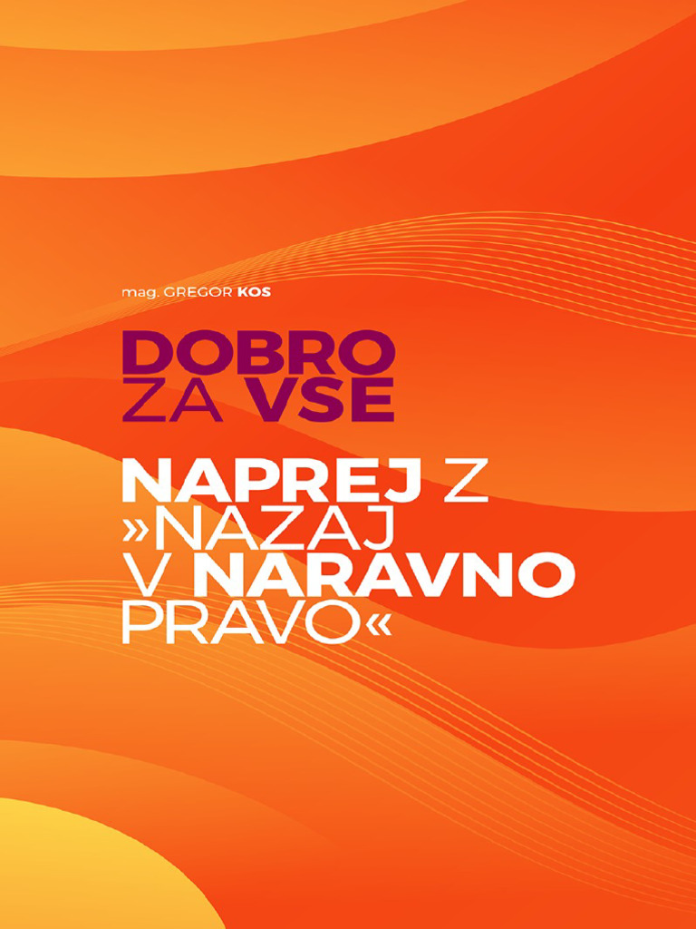 Dobro Za Vse Gregor Kos | PDF