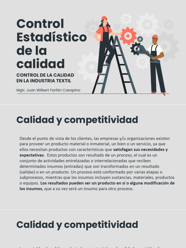 4 Control Estadistico de La Calidad | PDF | Calidad (comercial) | Media