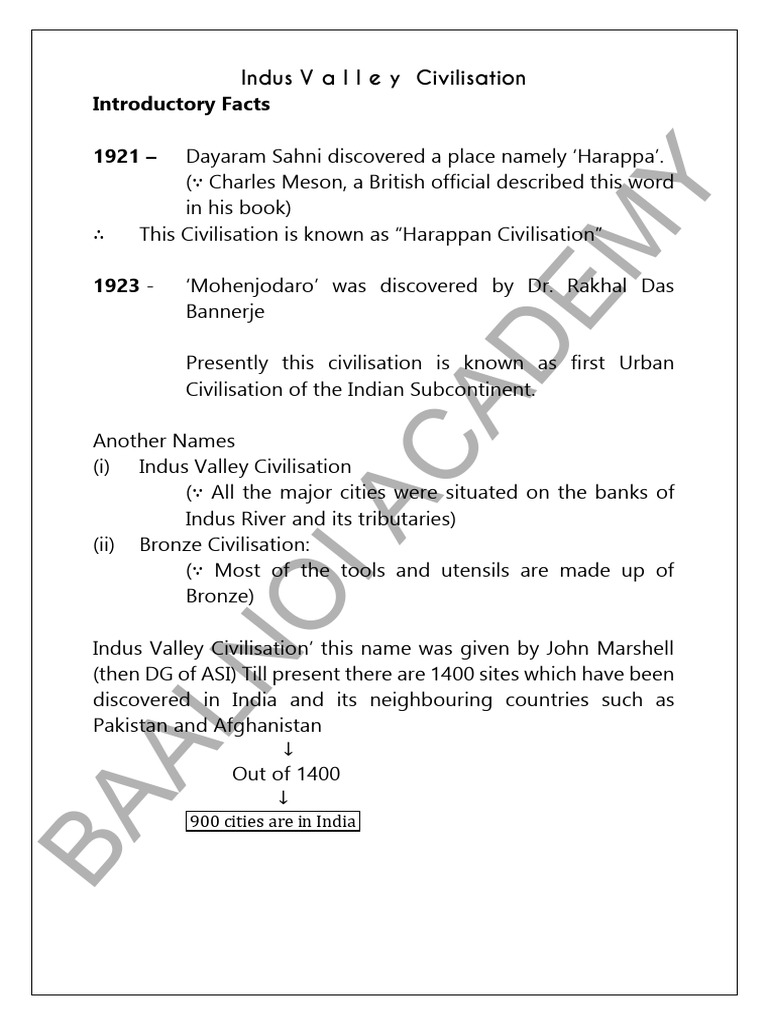 Indus Valley Civilisation 2 | PDF