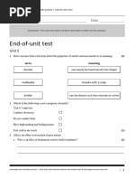 S7 End-Of-unit Test 5 | PDF | Metals | Ductility