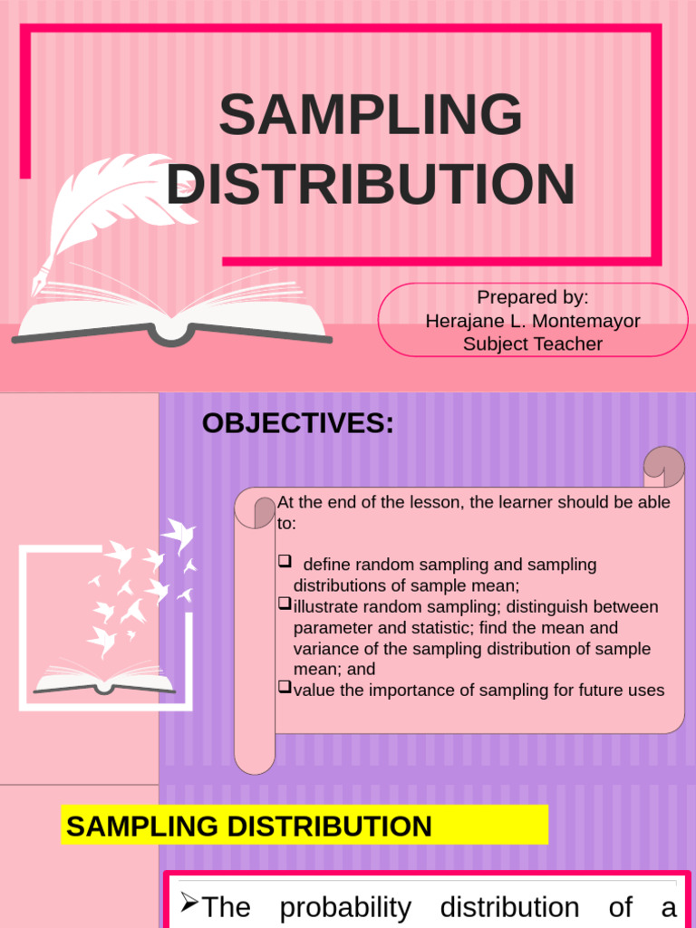 Module 5 Sampling Distribution | PDF | Mean | Variance