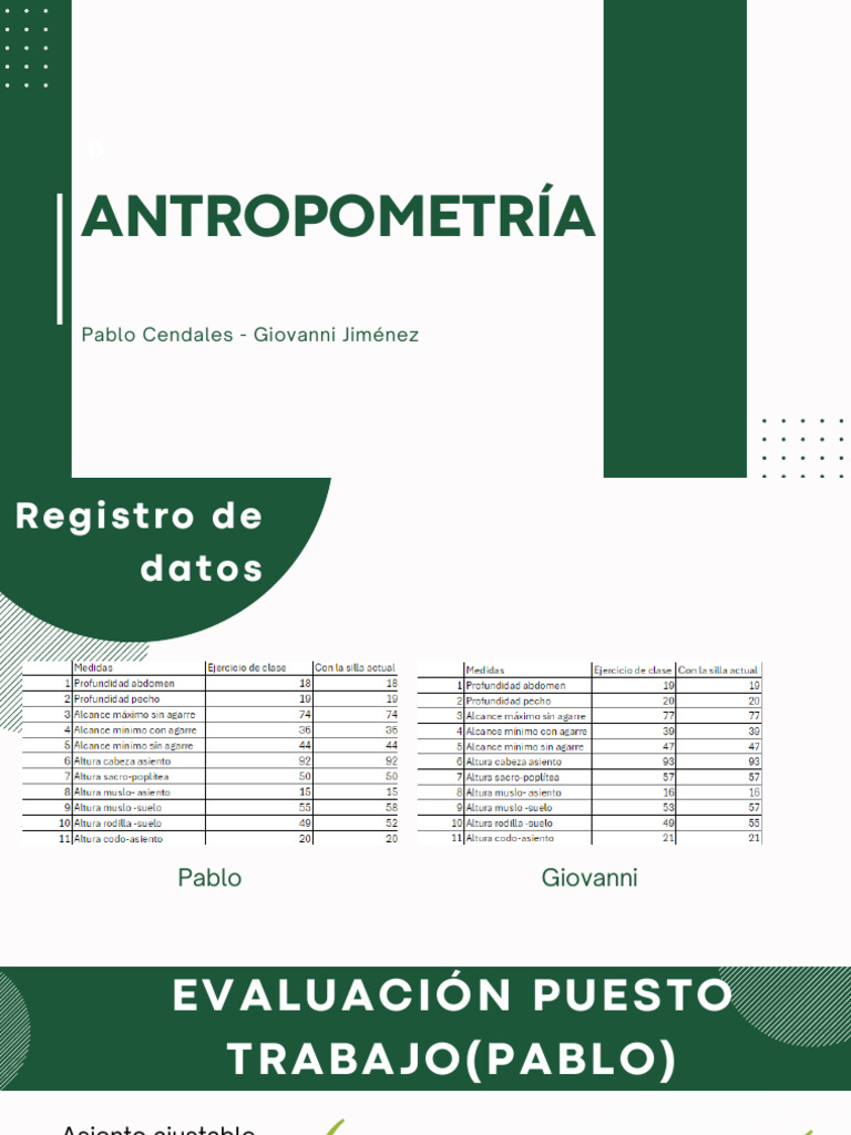 Antropometría | PDF