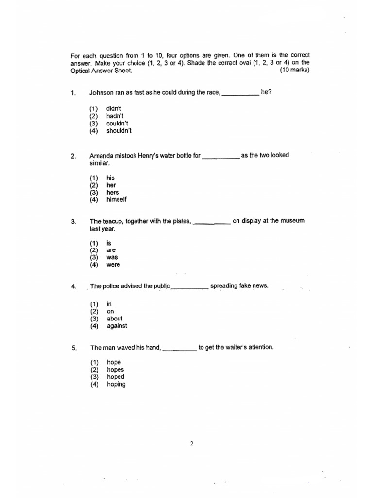 Term 2 p5 Eng Practice | PDF