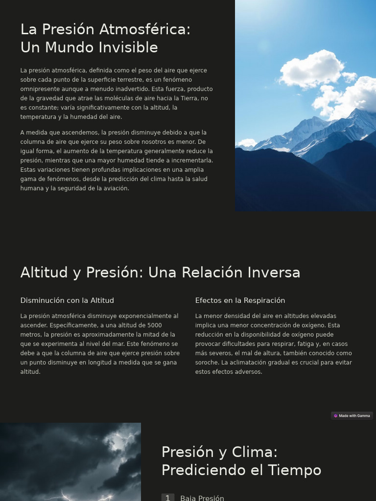La Presion Atmosferica Un Mundo Invisible | PDF | Clima | Ciclones ...