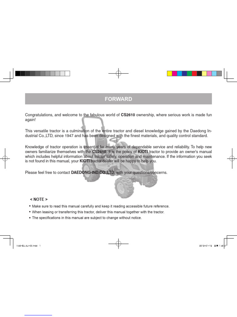 Cs 2610 | PDF | Tractor | Manual Transmission