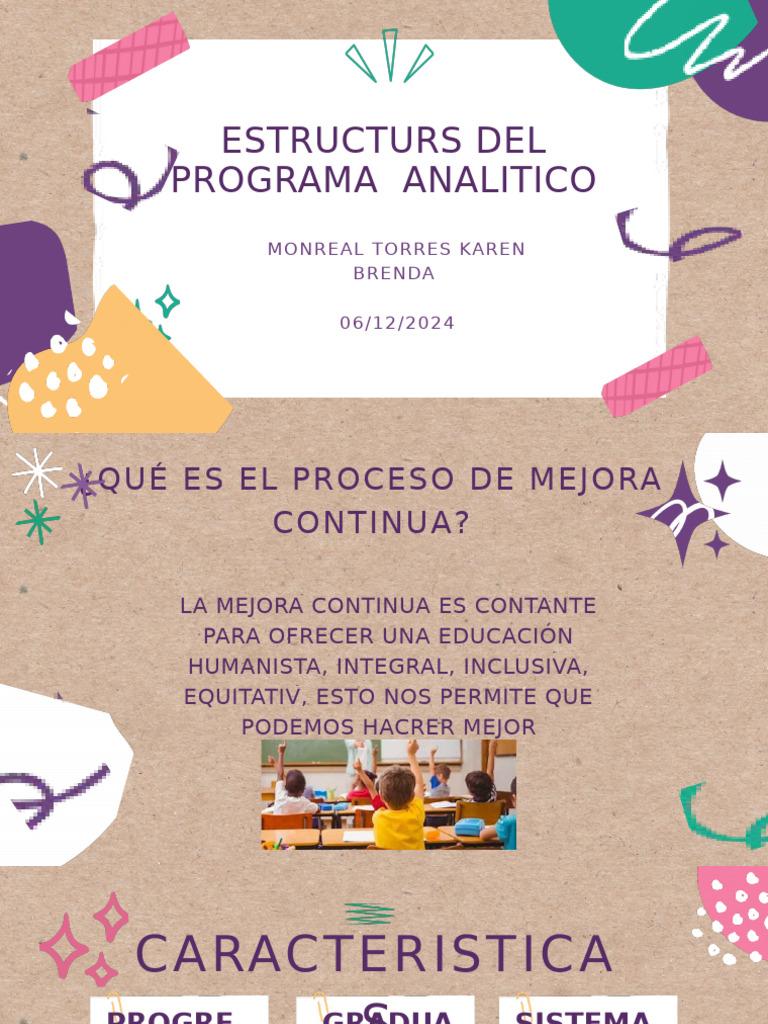 estructura del programa analitico | PDF