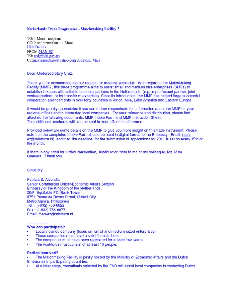 Netherlands Trade Programme | PDF | Computing And Information ...