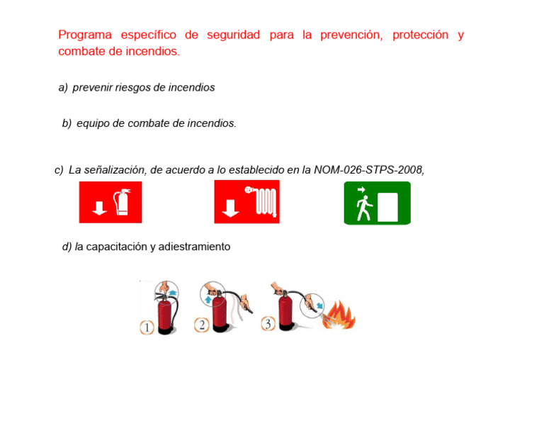 Programa de Seguridad contra Incendios | PDF
