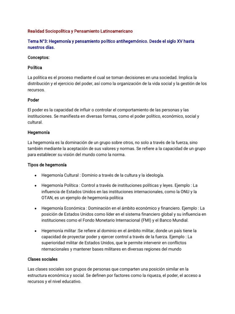 RSPL Tema3 | PDF | Imperio español | Hegemonía