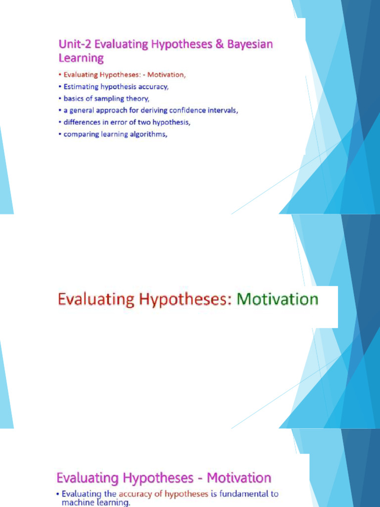 Evaluation Hypothesis New | PDF