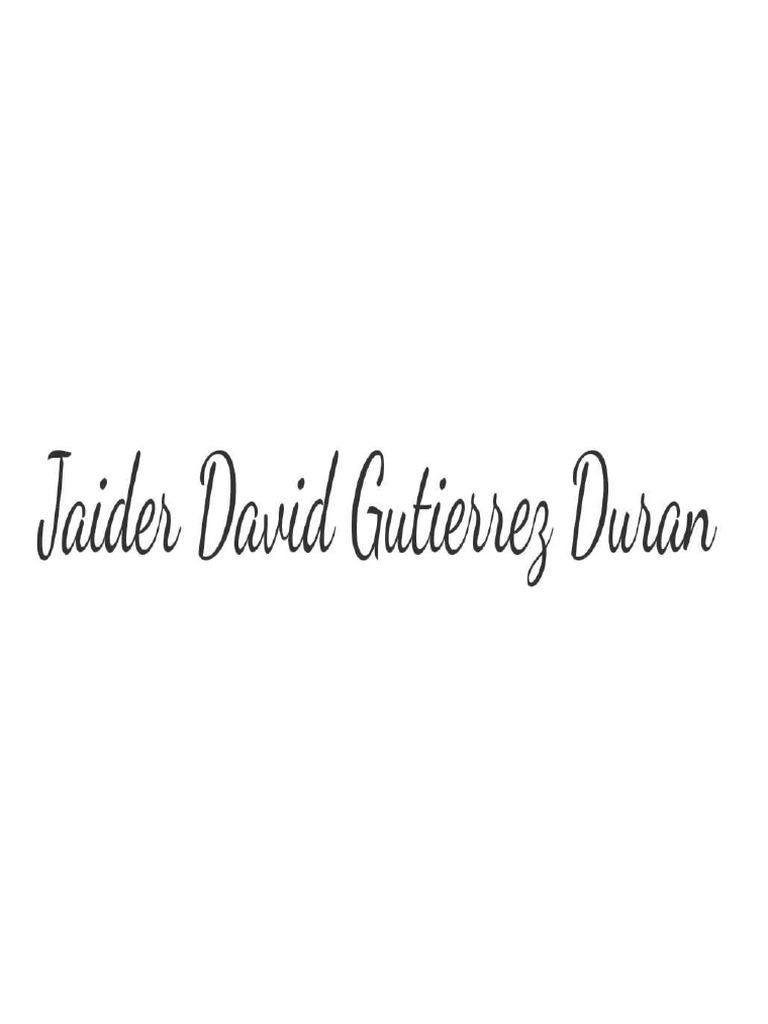 Firma Jaider David Gutierrez Duran | PDF