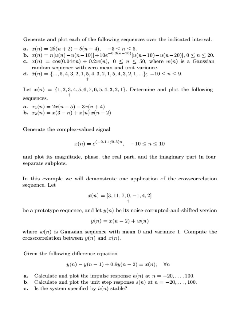 tutorial1-DSPLab | PDF