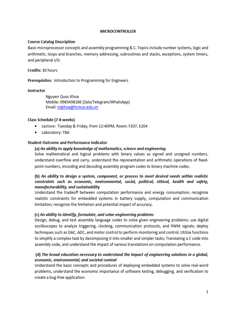 t4wlLD6yi2yhUUCS | PDF | Embedded System | Microcontroller