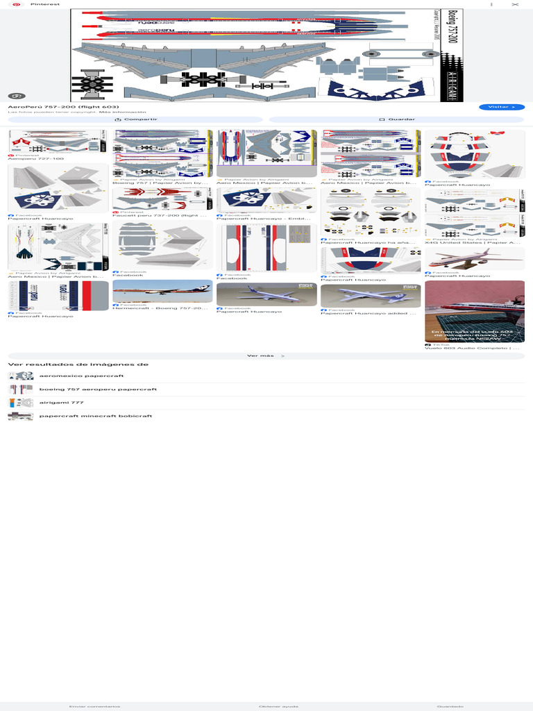 vuelo 603 de aeroperú papercraft - Buscar con Google | PDF | Transporte ...