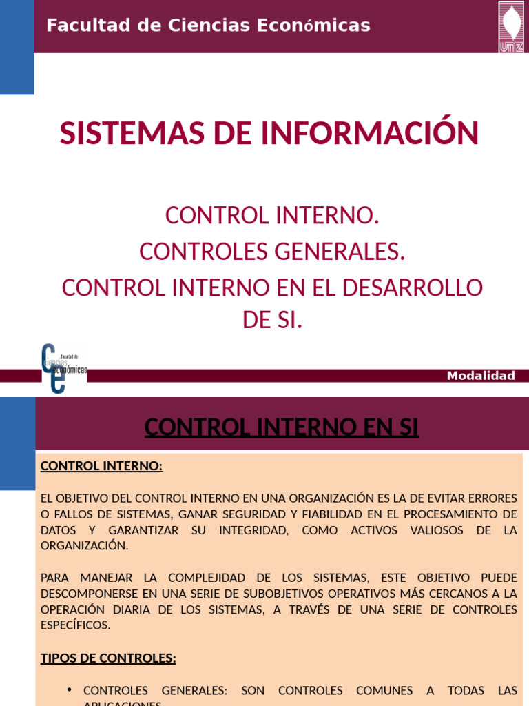 SI-09 - Control Interno de SI (Unidad 7) - V3 | PDF | Archivo de computadora | Software