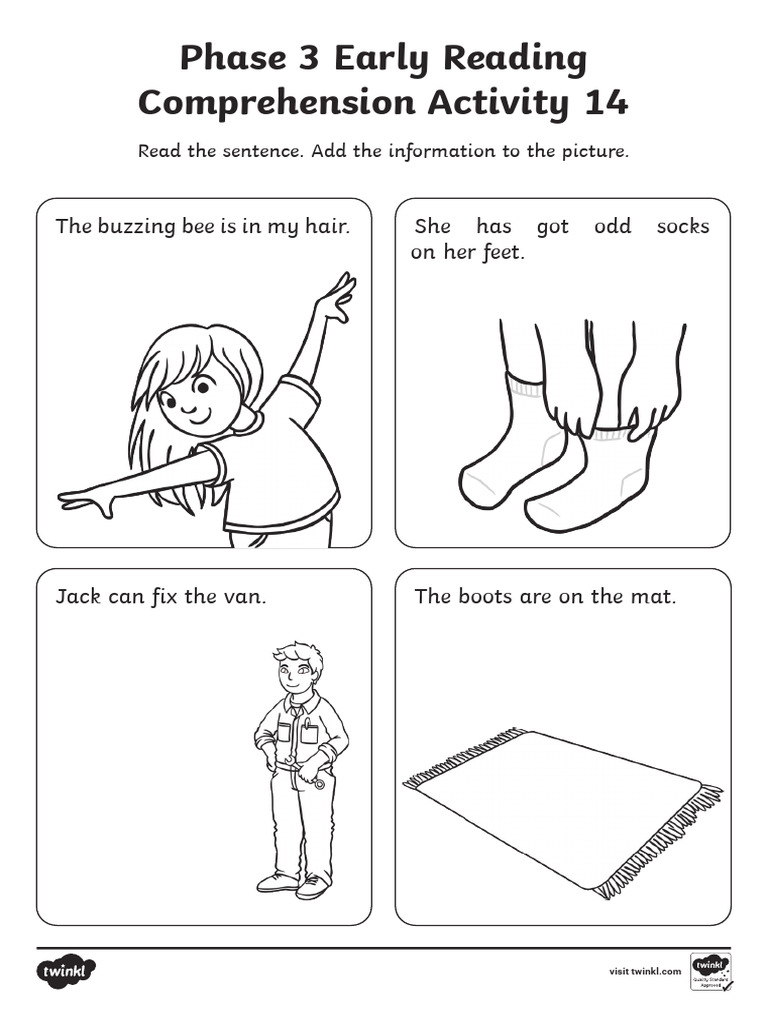 Early Reading Comprehension Activity 14 | PDF