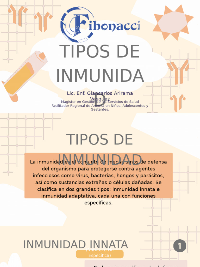 TIPOS DE INMUNIDAD Semana 2 | PDF | Sistema inmune | Sistema inmune innato
