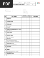 Formulir Inspeksi - Checklist Panel Listrik | PDF