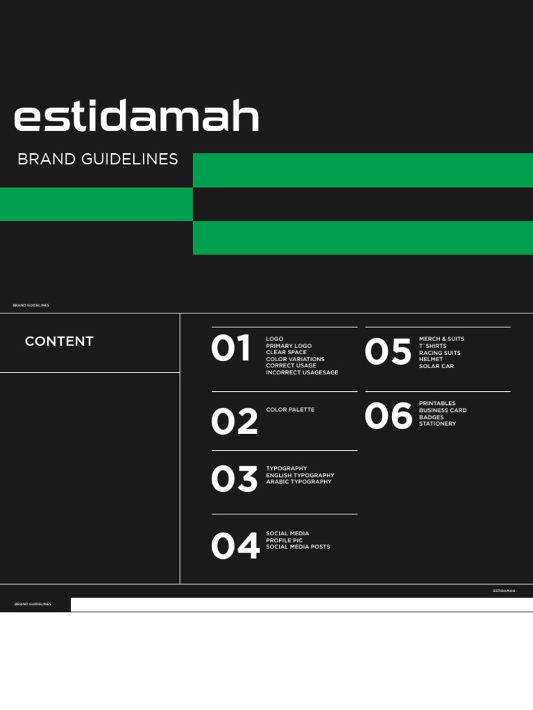 Estidamah Logo Usage Guidelines | PDF | Logos | Text