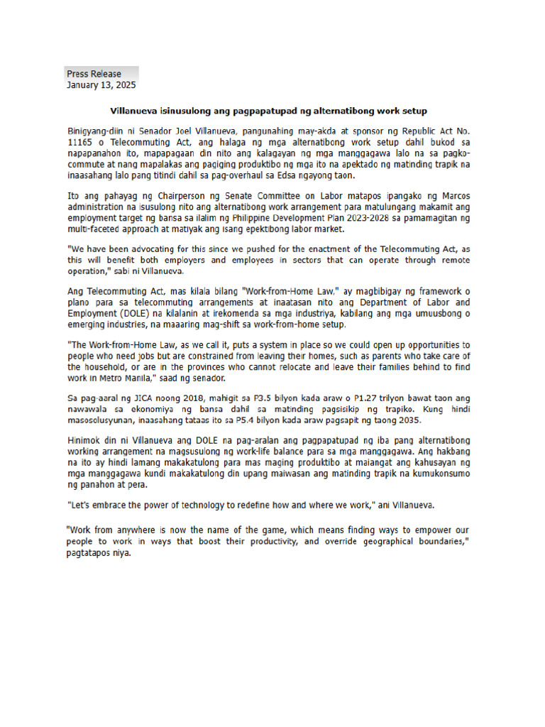 Newswriting Drills Filipino | PDF