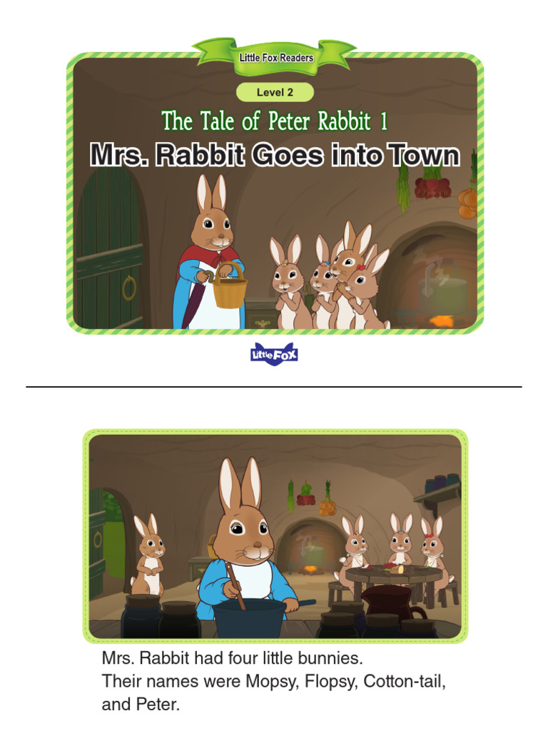 001_The Tale of Peter Rabbit 1_Mrs. Rabbit Goes into Town | PDF