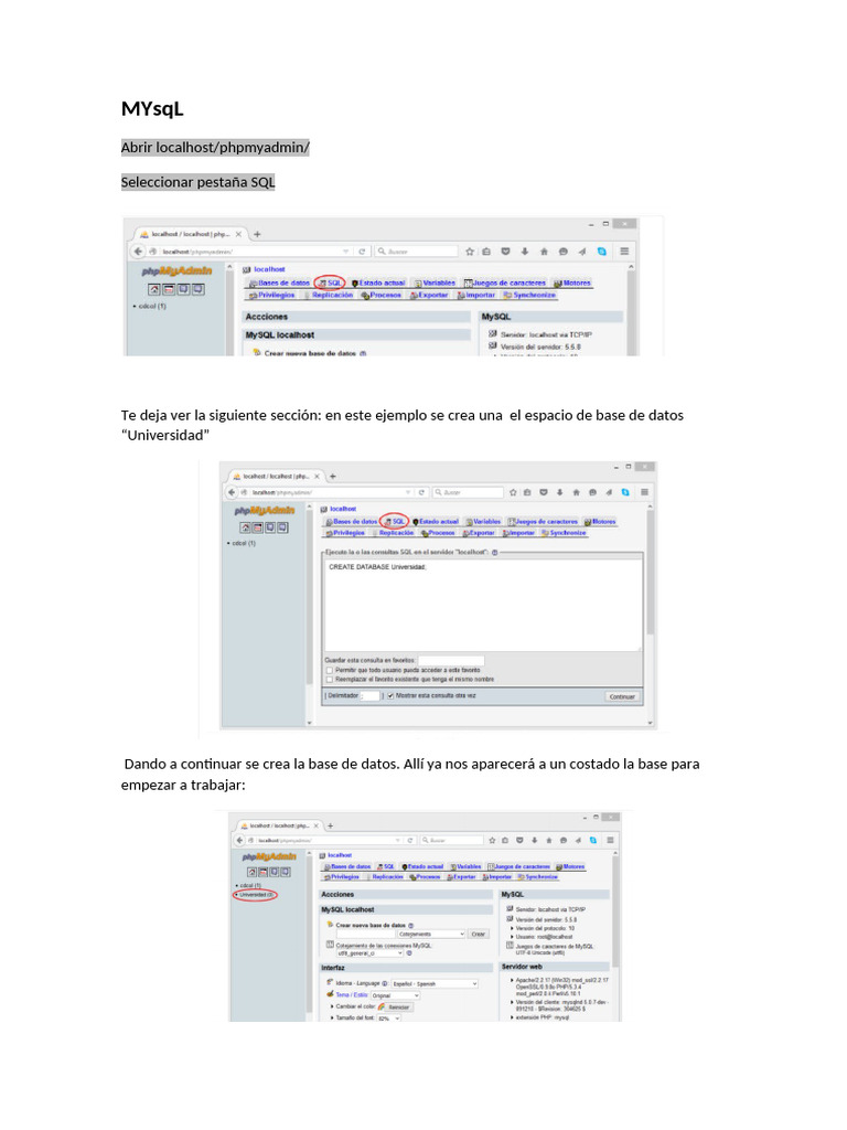 MYsqL Paso A Paso y Mas | PDF | SQL | Informática