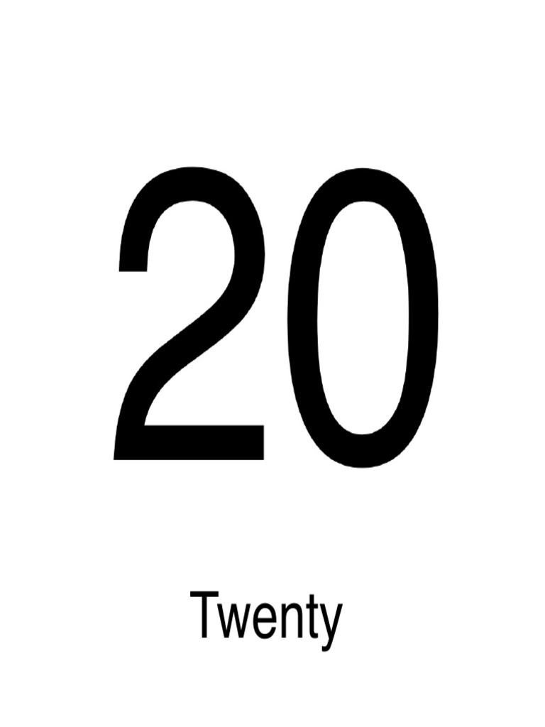 Numbers 20 100 | PDF