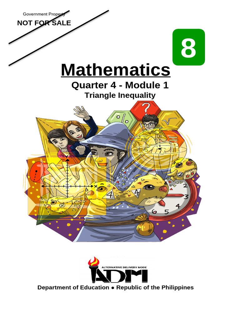 Mathematics8 q4 Mod1 TriangleInequality v2 | PDF | Triangle | Angle