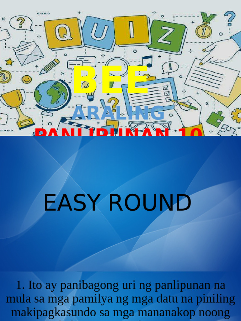 Grade 10 Quiz Bee | PDF