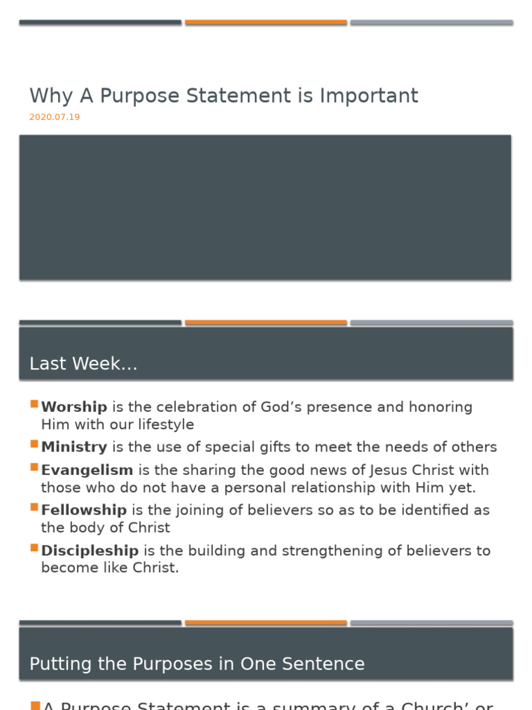 Importance of a Youth Ministry Purpose Statement | PDF | Jesus ...