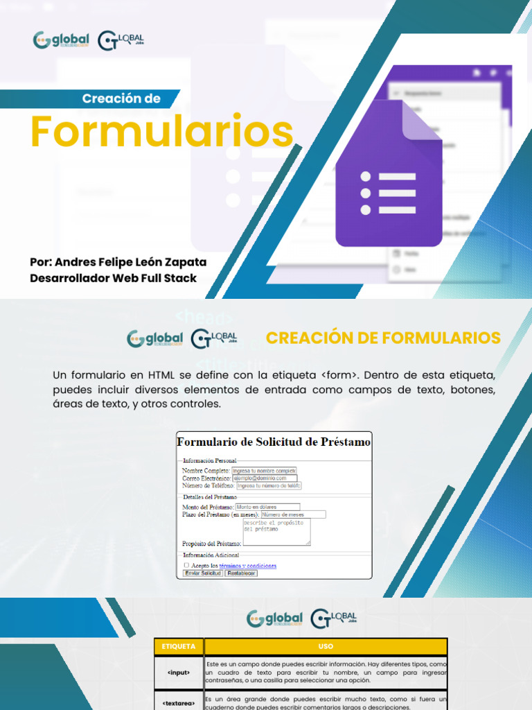 Formularios HTML | PDF | Formatos de archivo de computadora | HTML