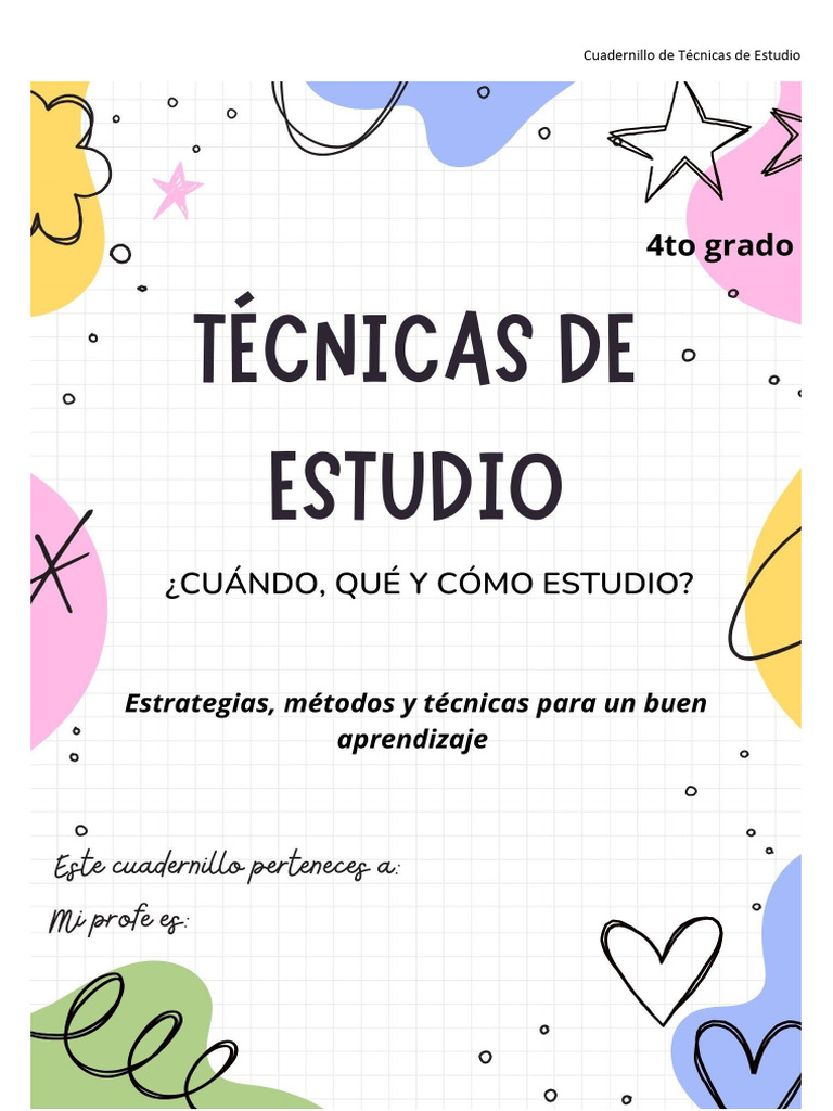 Cuadernillo 4to PDF | PDF | Memoria | Habilidades de estudio