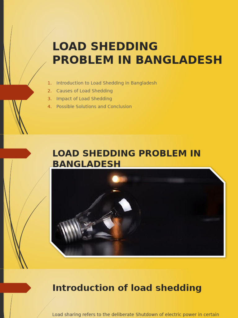 Load Shedding Problem in Bangladesh | PDF | Energy Development | Energy ...