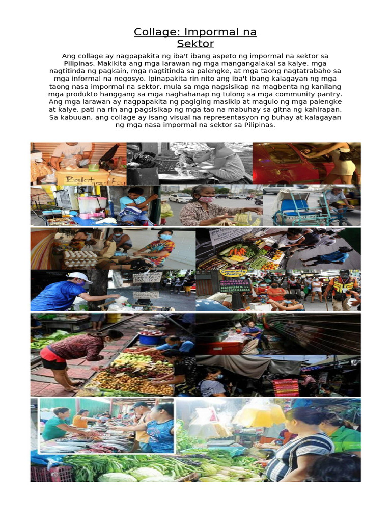 Ang collage ay nagpapakita ng iba | PDF