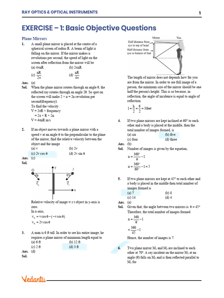 Open Ray Optics | PDF | Refraction | Refractive Index