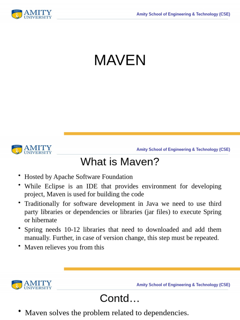 Module-5 Maven | PDF | Software Development | Computer Programming