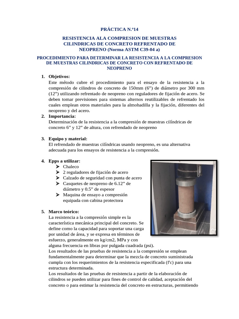 Practica Incompleta Resistencia Ala Compresion | PDF | Hormigón | Acero
