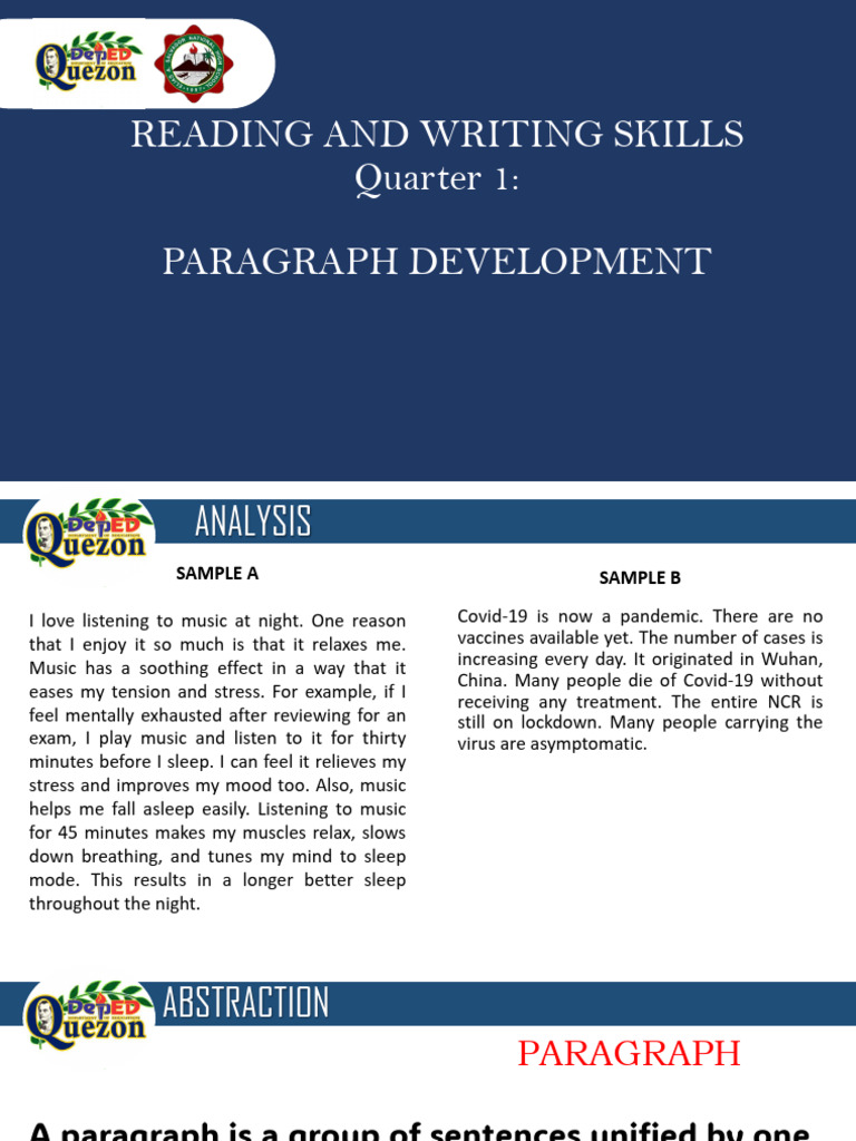 Paragraph Development Techniques | PDF | Mental Disorder | Anxiety