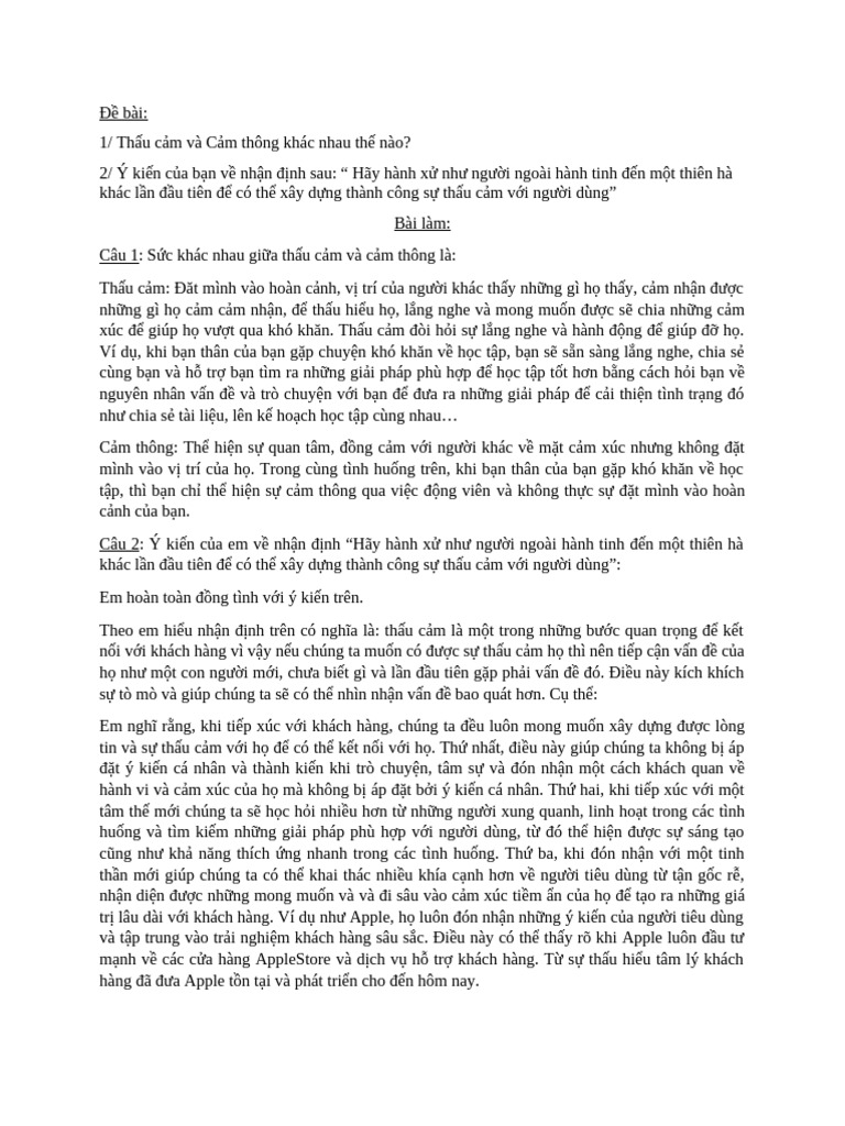 Empathy Review | PDF