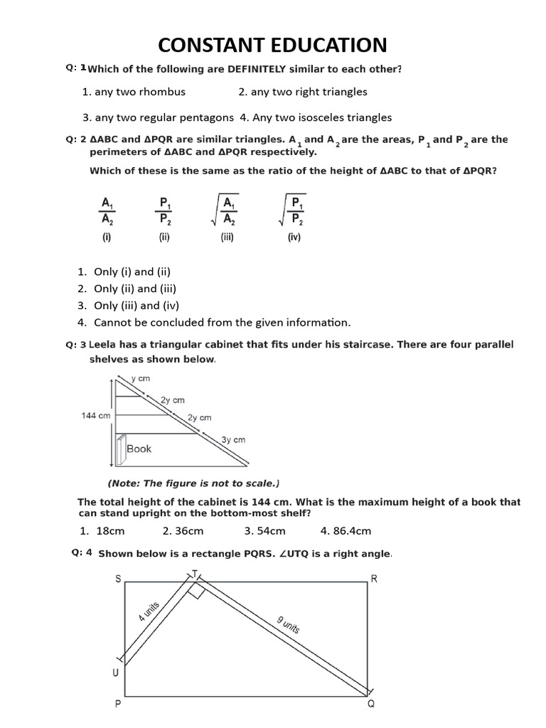 Triangle Types and Tests Explained | PDF