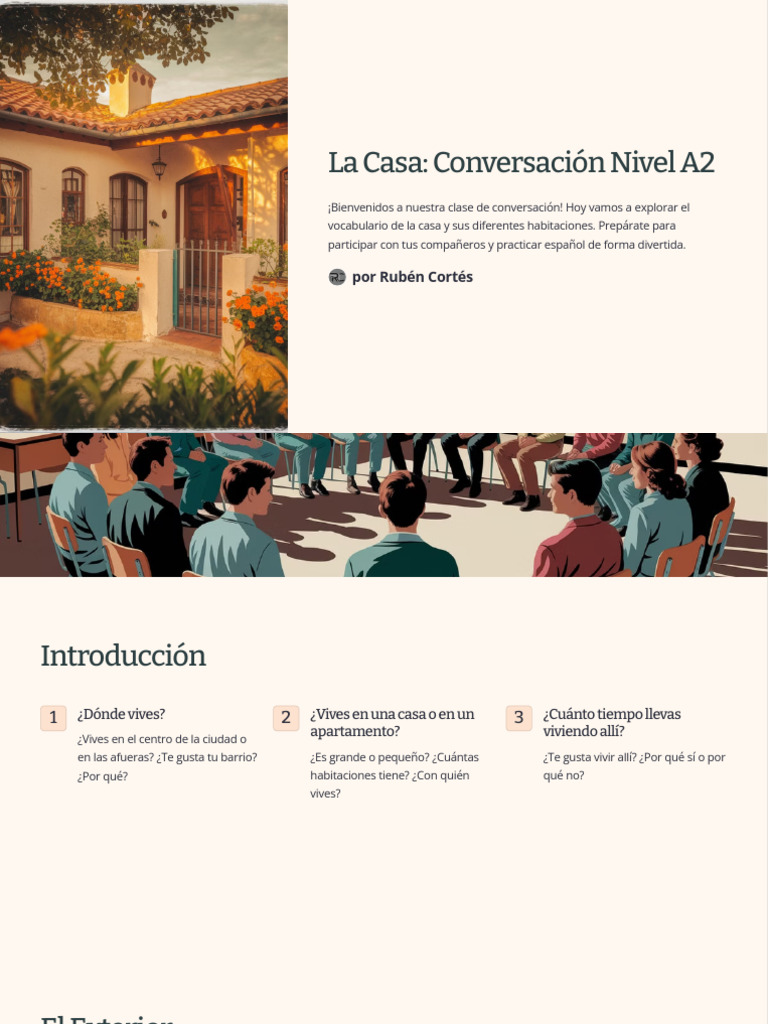 Vocabulario de las partes de la casa | PDF | Cocina | Dormitorio
