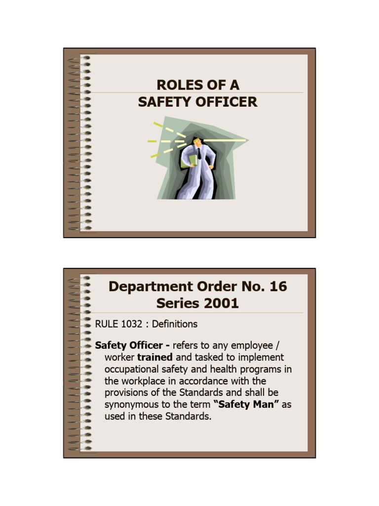 Roles and Responsibilities of Safety Officers | PDF | Occupational ...