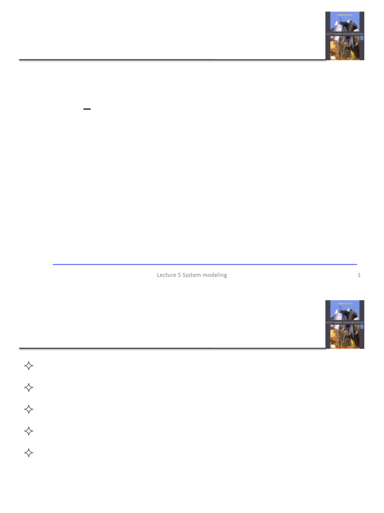 Lecture 5 - System Modelling | PDF | Class (Computer Programming) | Use Case