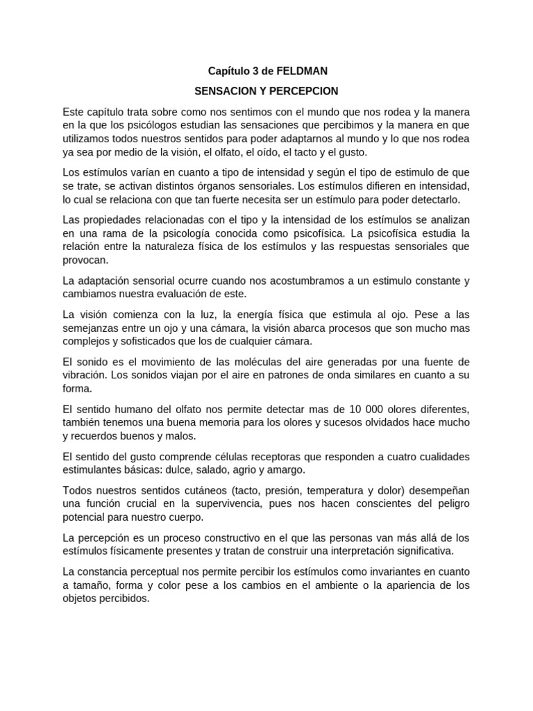 Capítulo 3 de FELDMAN | PDF