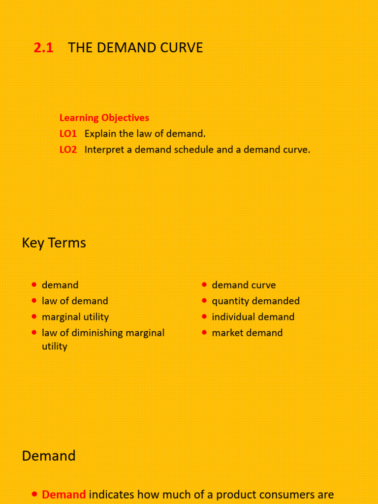Chapter 2 - Demand and Supply-1 | PDF | Supply (Economics) | Demand