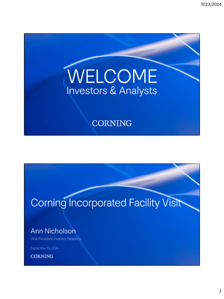 Corning IT Initiatives for 2024-2025 | PDF | Taxes | Hedge (Finance)